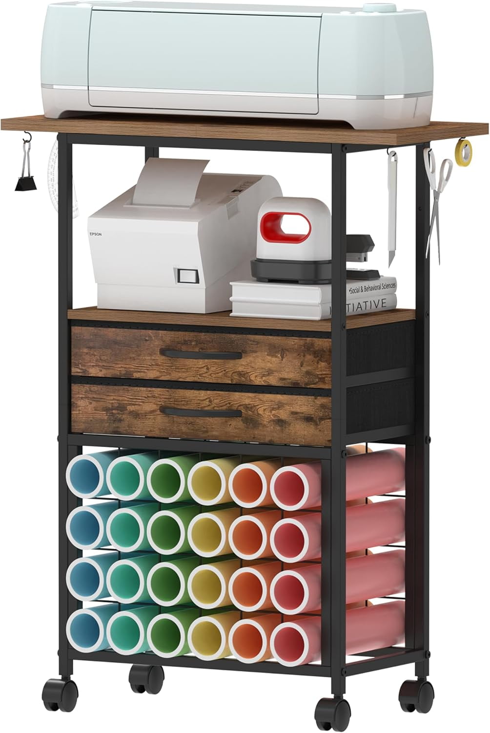 Organizer and Storage Stand Compatible with Machines,Rolling Storage ...