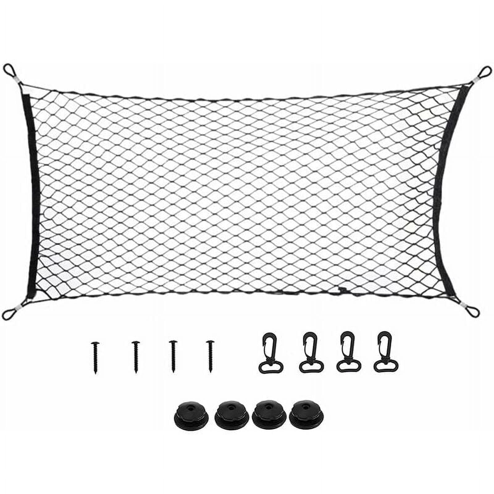 Organizer for Vehicle Trunks, Elastic Mesh Cargo Net with Heavy Duty ...