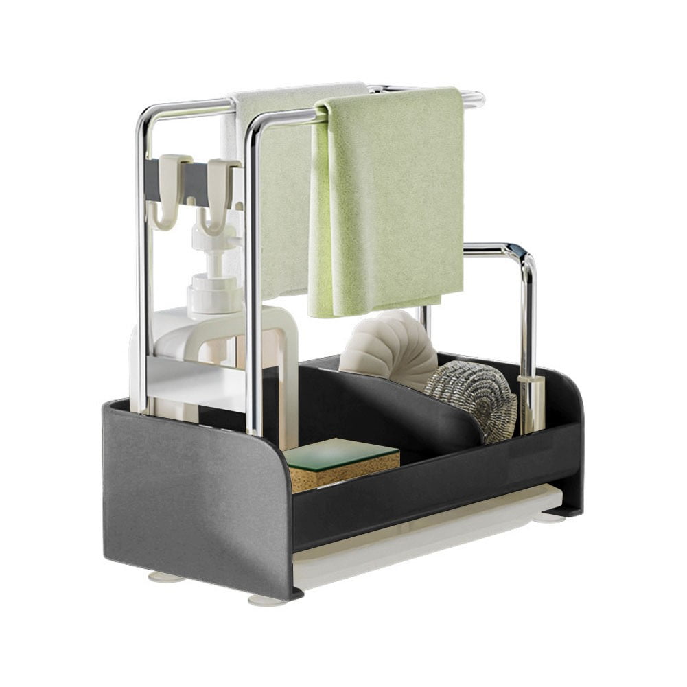 Organizer With Drain Tray: And Sponge Rack Storage Solution! - Walmart.com
