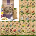 Organo Republic, 25 Edible Flower Seeds Varieties, 8,000+ Non-GMO ...