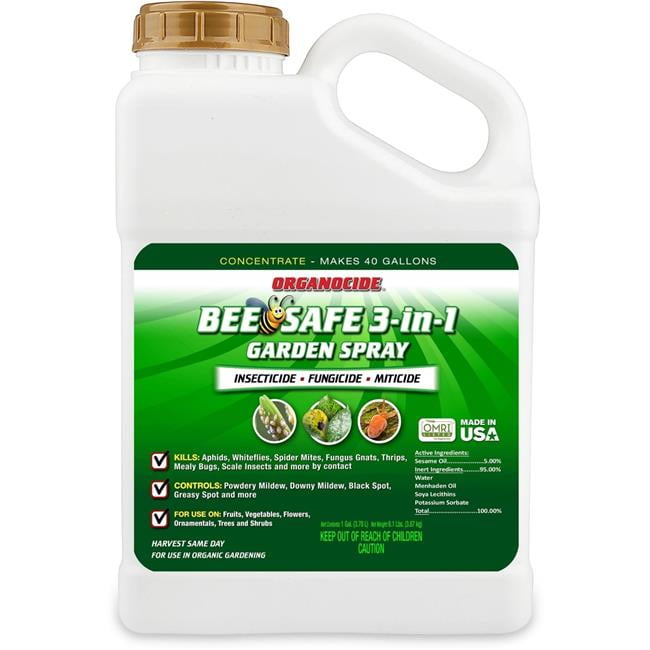 Organocide MBT221128 1 gal Bee Safe 3-in-1 Garden Spray - Walmart.com