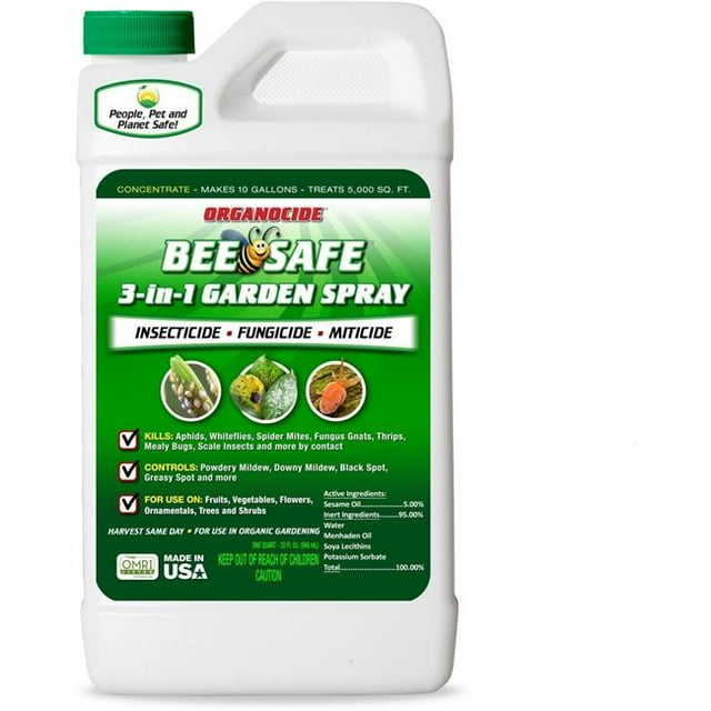 Organocide MBT221032 32 oz Bee Safe 3-in-1 Garden Spray - Walmart.com