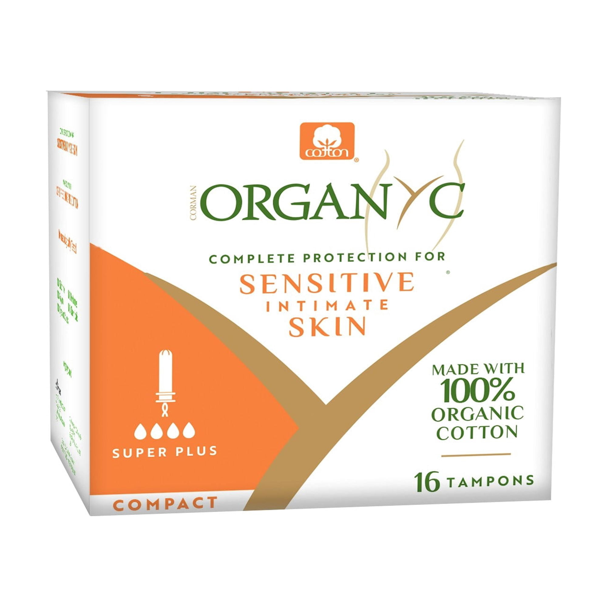Organyc Organic Tampons 16 | Tampon stock for ecommerce - Walmart ...