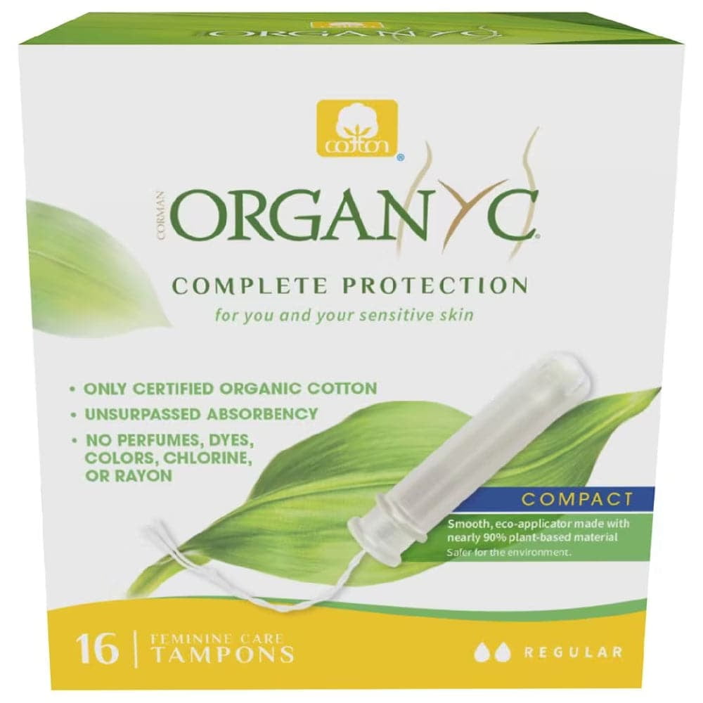 Organyc - Tampon Regular Eco Applicator 16 PC - Pack of 1 - Walmart.com