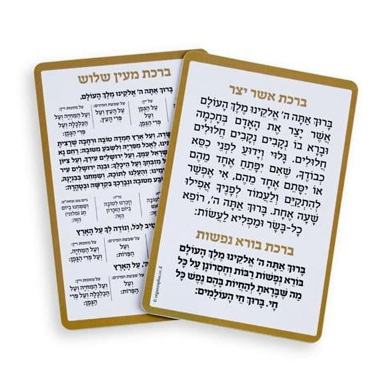 Organza 3 x 2 in. Asher Yatzar & Al Hamichya - 10 Piece - Walmart.com