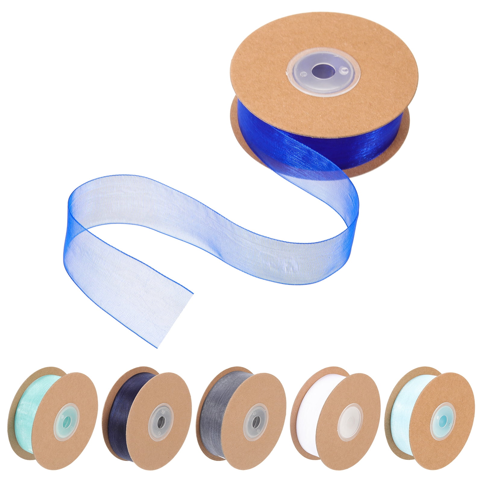Organza Ribbon 6 Rolls for Gift Wrapping Flower Bouquet Package Shimmer ...