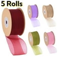 Organza Ribbon Sheer Ribbons Set for Gift Wrapping Christmas Tree Bows ...
