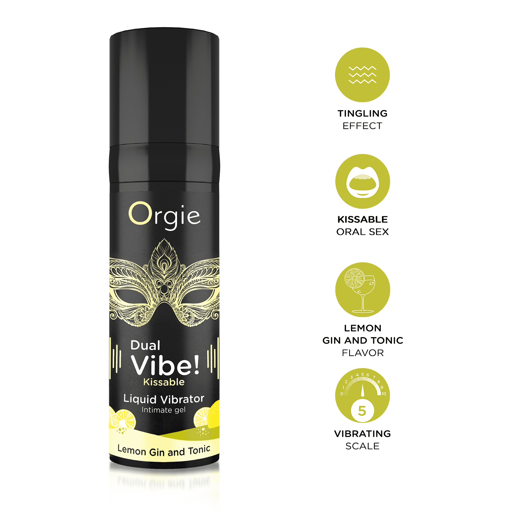 Orgie Dual Vibe! Women's Pleaure Gel, Lemon Gin and Tonic, 0.5 fl oz - Walmart.com