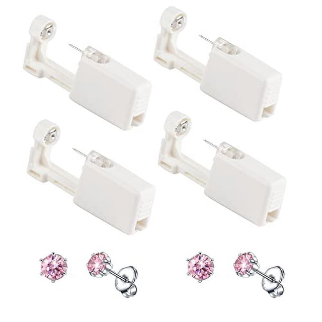 Orglace Ear Piercing Kit Disposable Self Ear Piercing Kit Safety 4 Pack ...