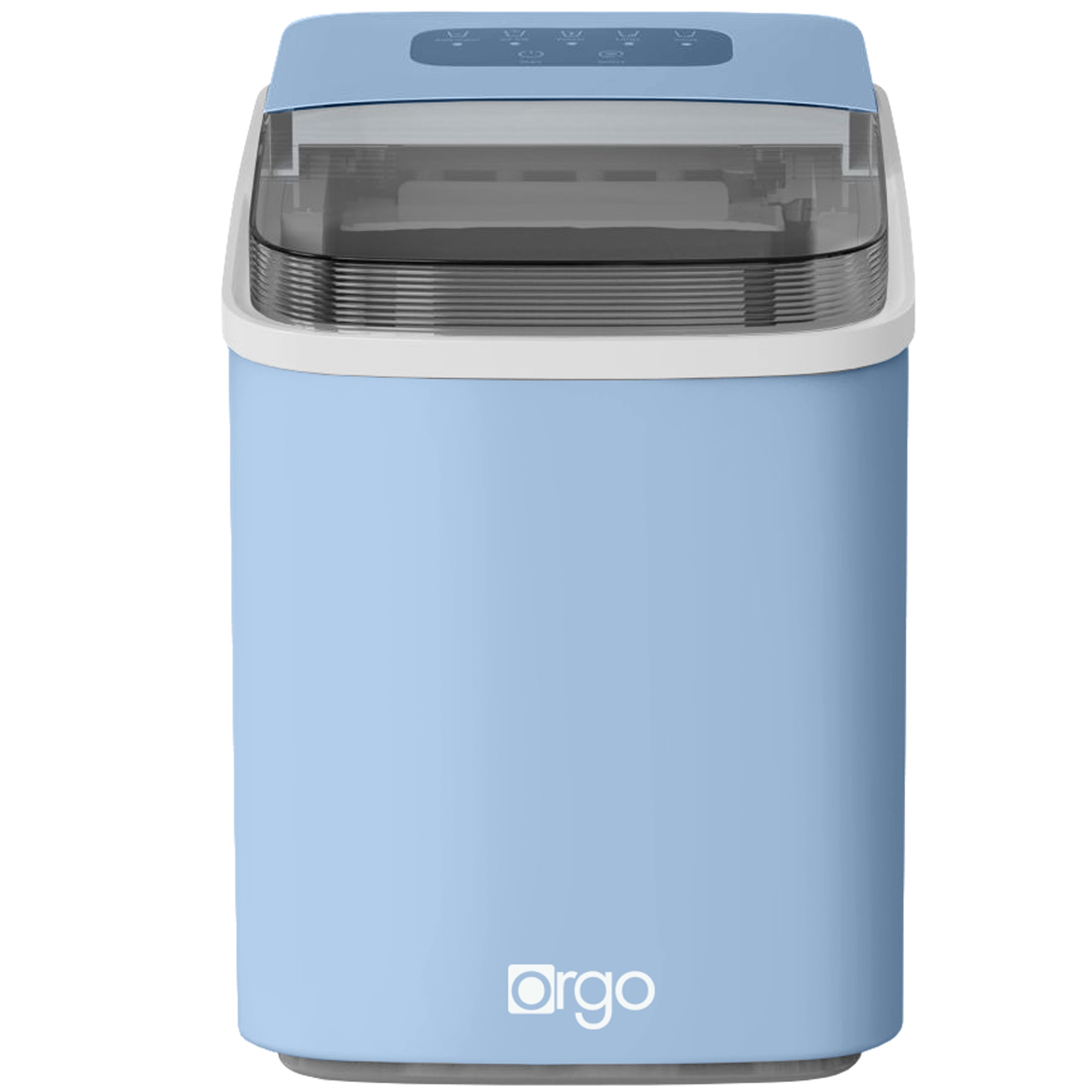ORGO Sierra Countertop Ice Maker, Bullet Shaped Ice, Blue, 26lbs/24hrs ...