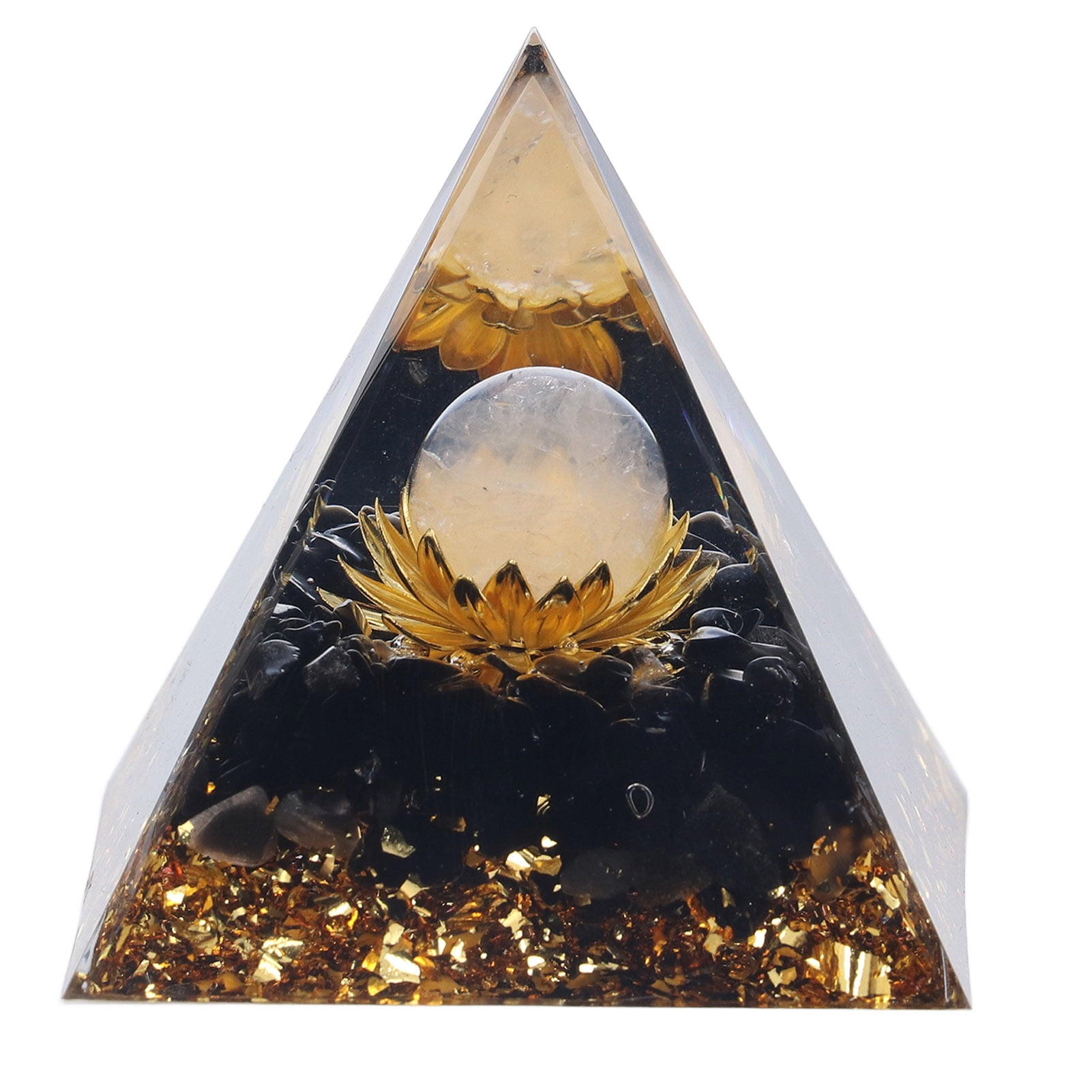 Orgone Healing Pyramid Energy Balancing Positive Power Stone Pyramid ...