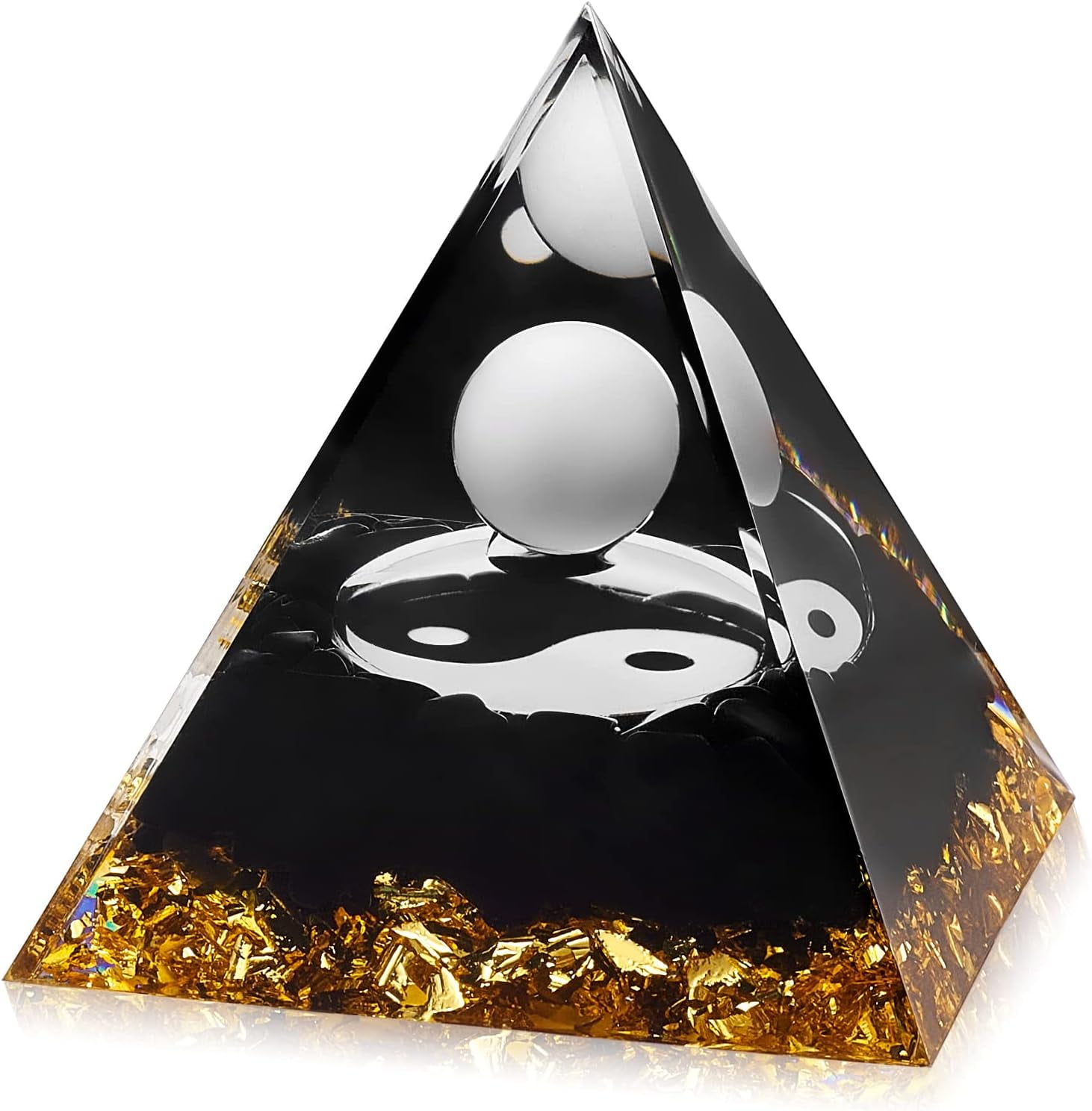 Orgone Pyramid Protection Crystal Gemstone Pyramid Reiki Positive ...