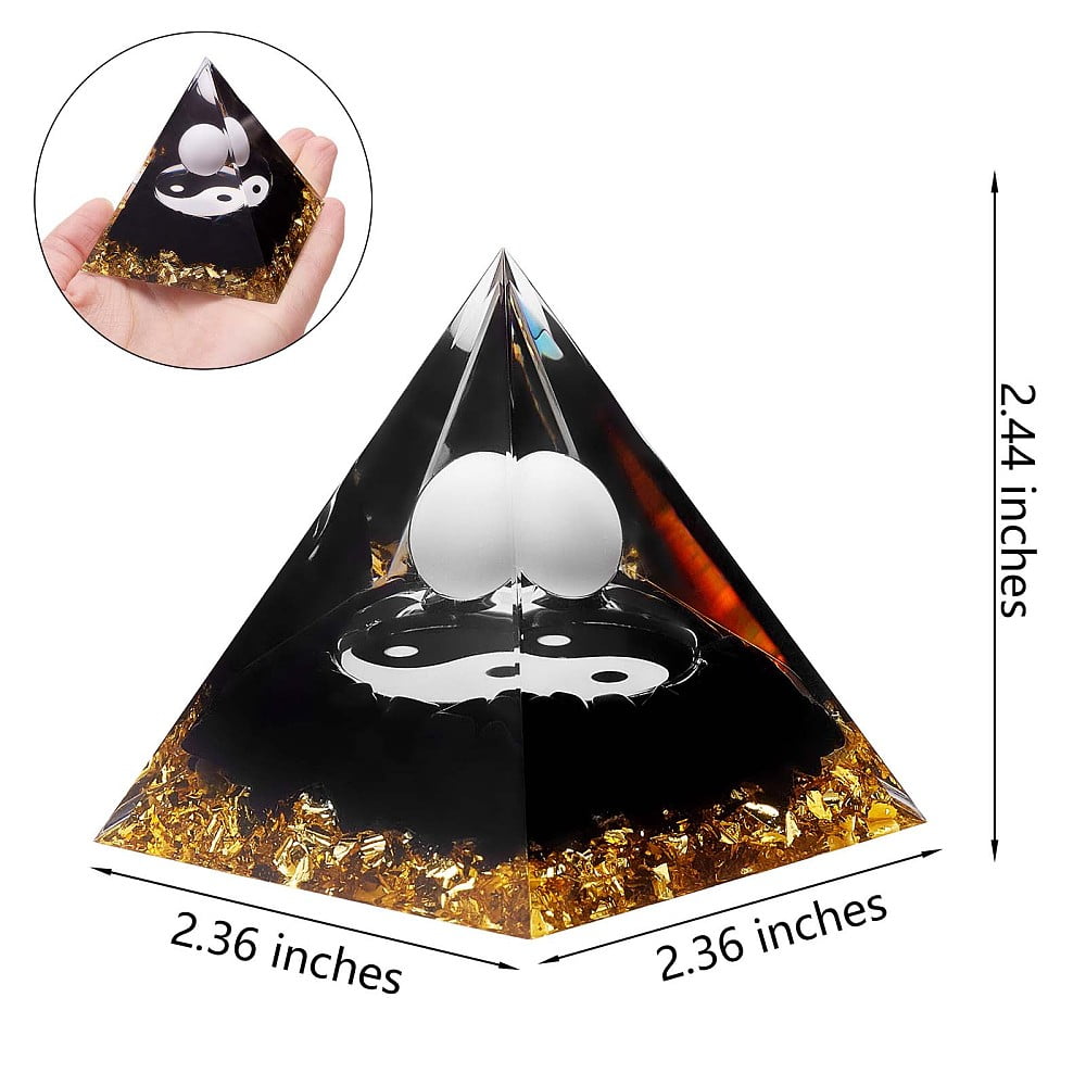 Orgone Pyramid Protection Crystal Gemstone Pyramid Reiki Positive ...