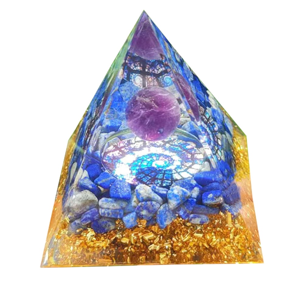 Orgonite Crystal Resin Craft Healing Crystal Pyramid, Orgonite Pyramid ...