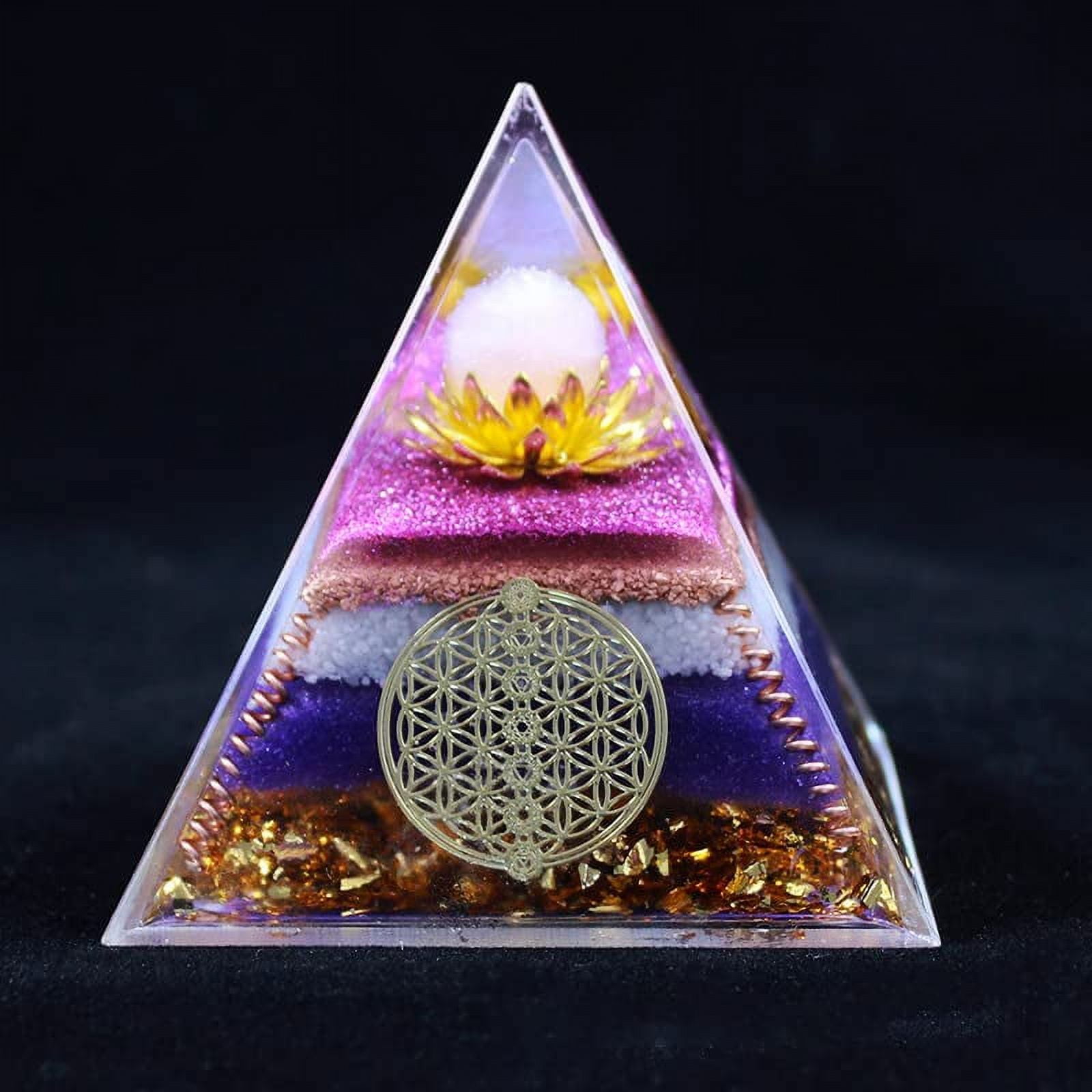 Orgonite Pyramid Emf Protection Flower of Life Pyramid,Emf Protection ...