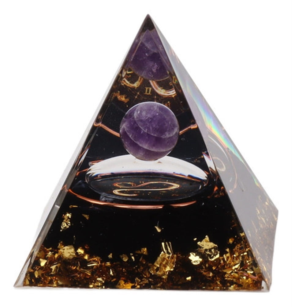 Orgonite Pyramid Healing Crystal Positive Energy Leo - Walmart.com