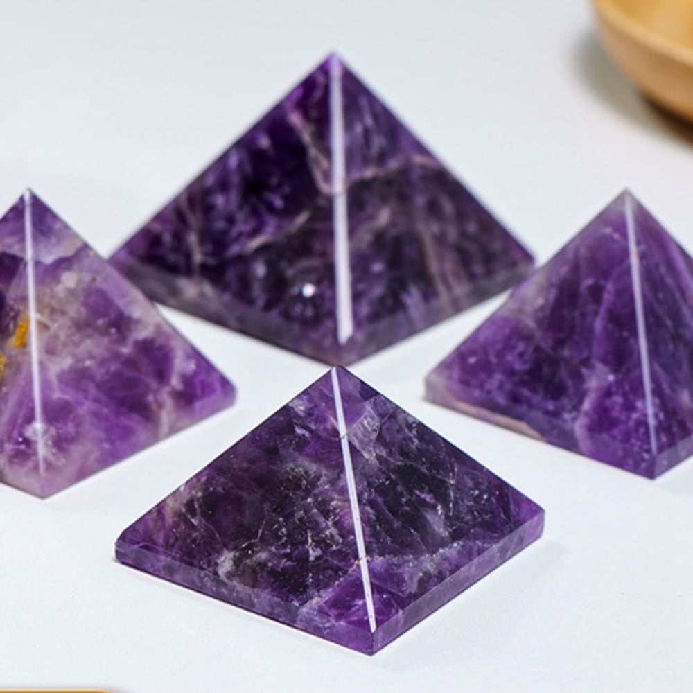 Orgonite Pyramid Natural Amethyst Energy Generators for Home Office ...