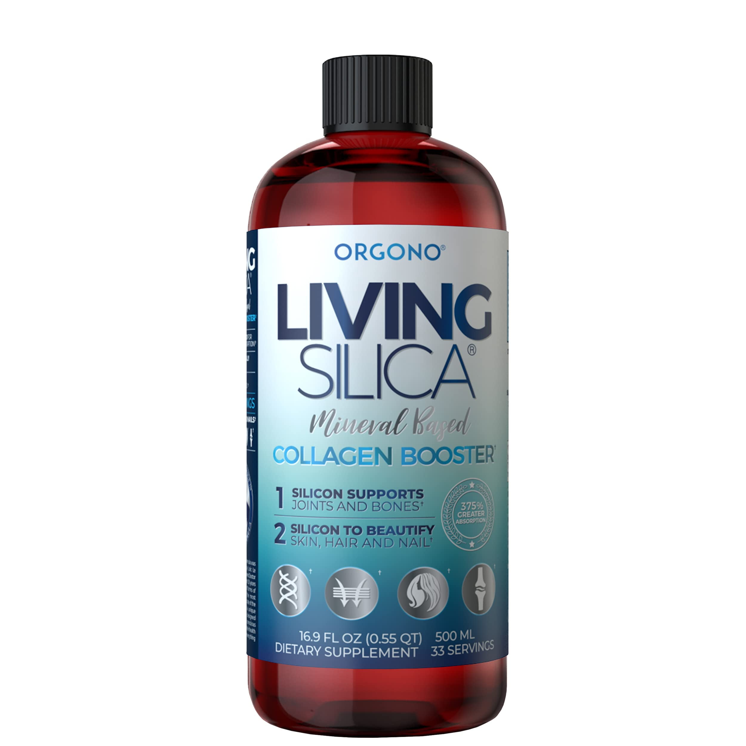 Orgono Living Silica Collagen Booster Liquid | Vegan Collagen Boosting ...