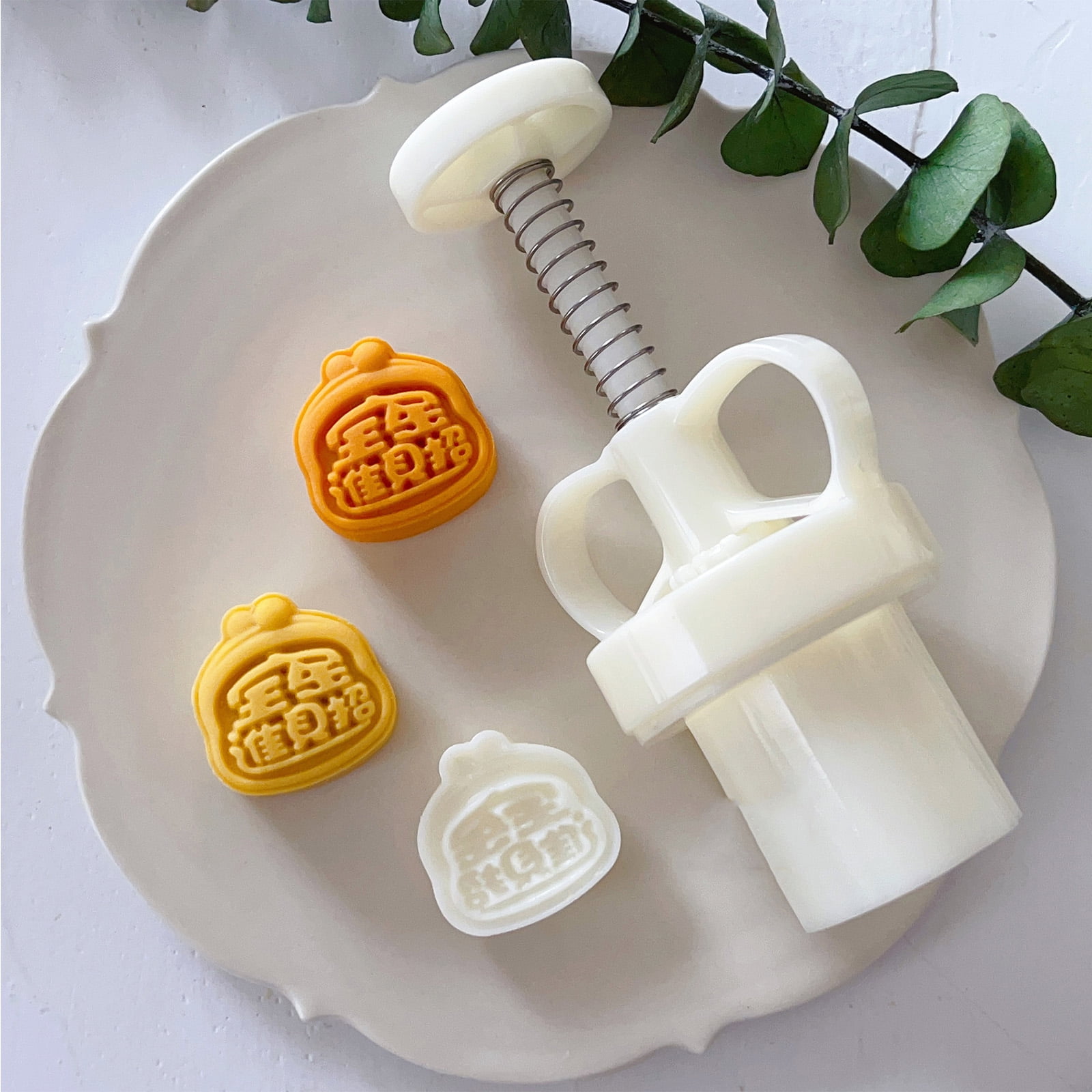 Orgry 20g Purse Shaped Mooncake Mold Pastry Hand-pressed Mold Mung Bean ...