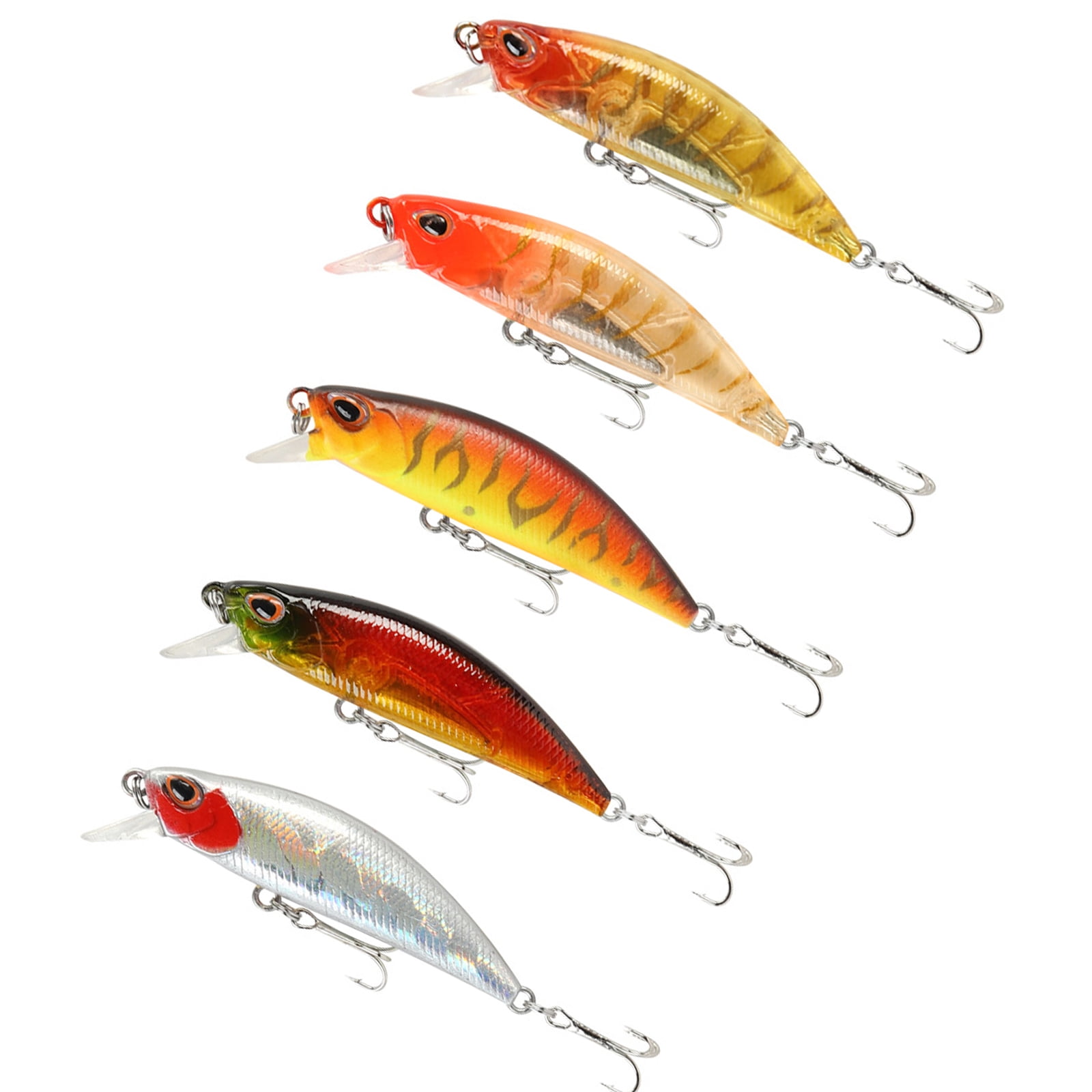 Orgry Fishing Lures with Hooks，Fish Bait for Freshwater or Saltwater ...