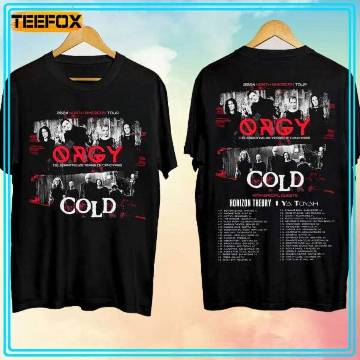 Orgy and Cold Tour 2024 with Horizon Theory T-Shirt - Walmart.com