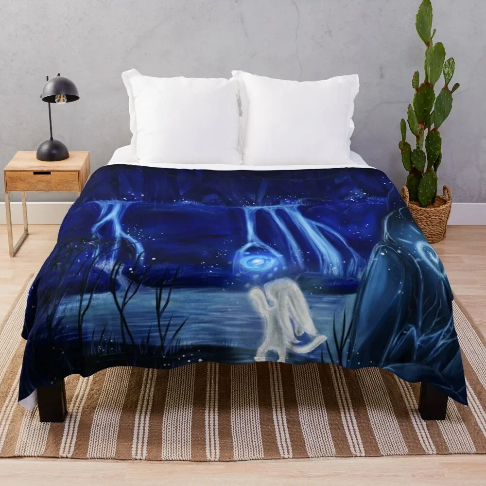 Ori and the will of the wisps Throw Blanket Soft Beds Quilt Thermal ...