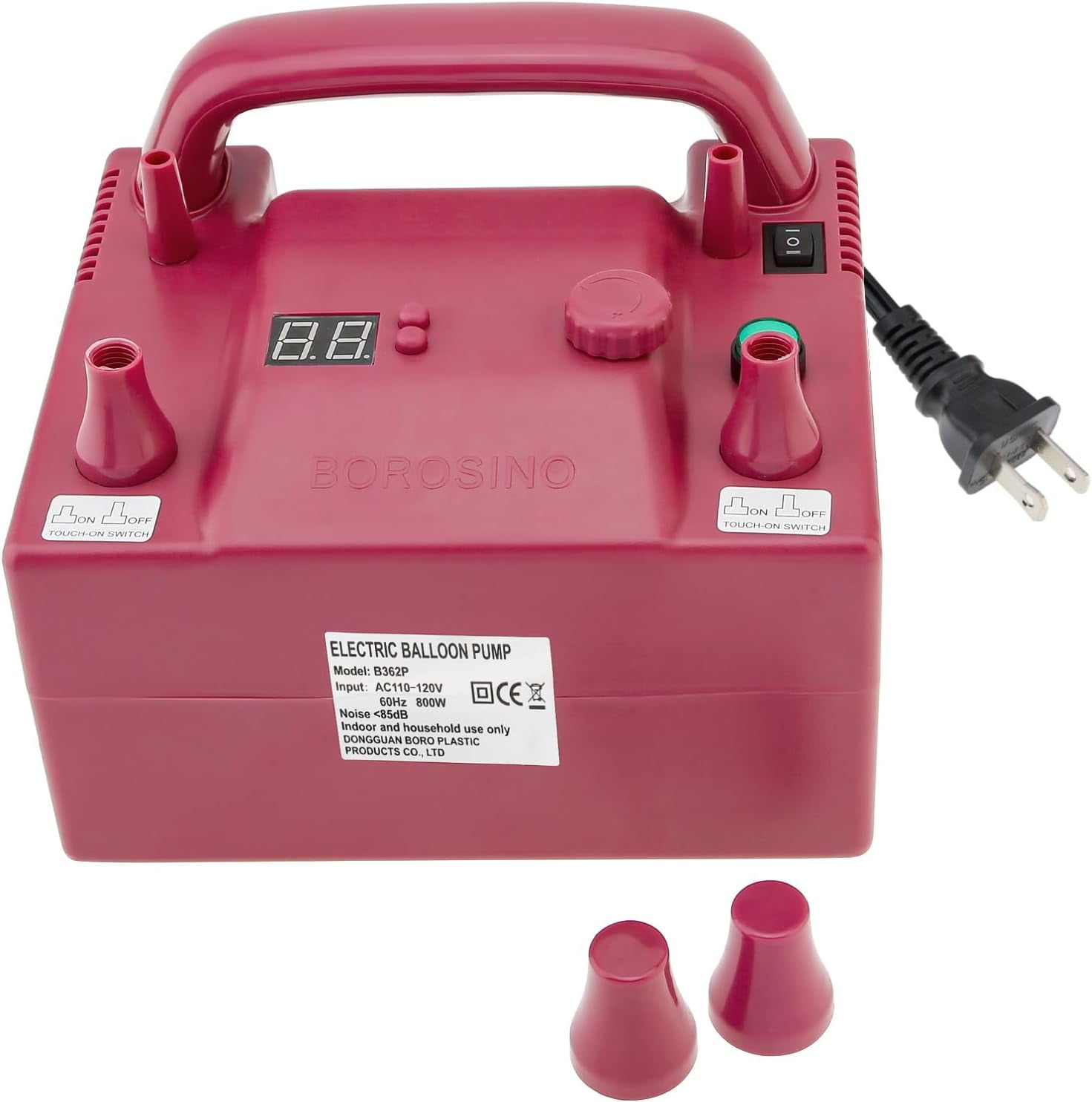 OriGlam Portable Electric Balloon Blower Pump, Dual Nozzle Balloon Air ...