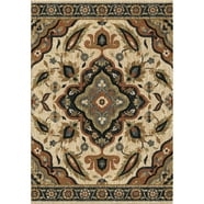 Orian Network 5'3" X 7'6" Tan Abstract Area Rug - Walmart.com