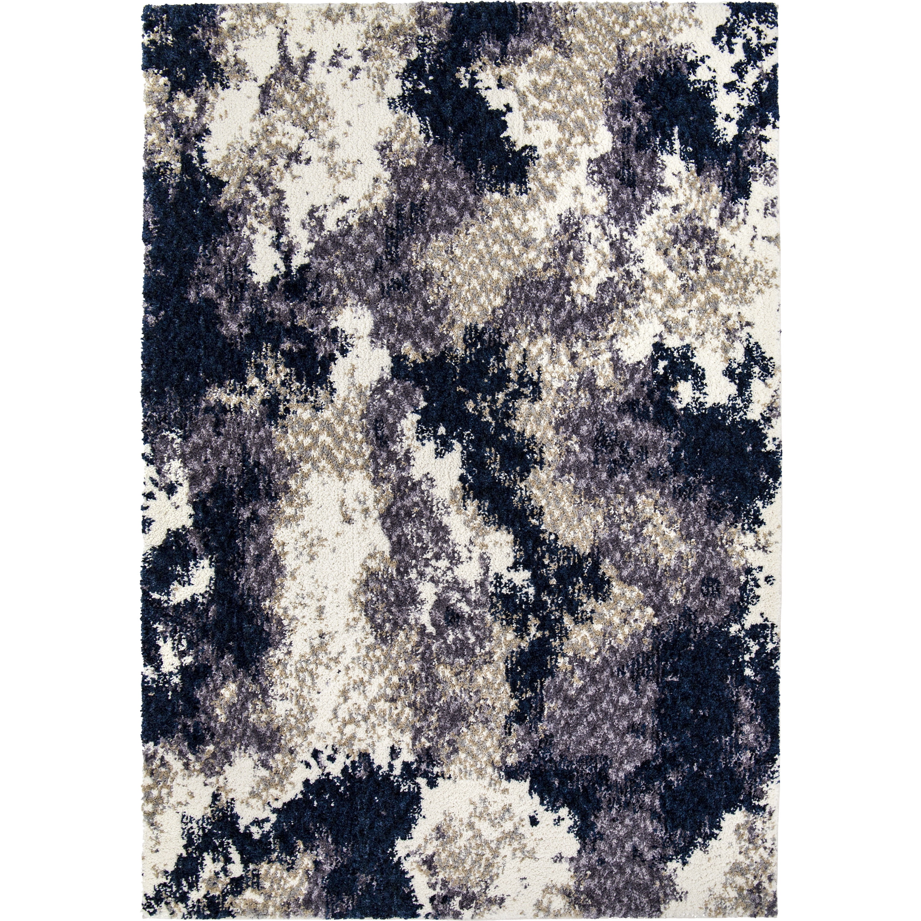 Orian Luxe 5'3" X 7'6" Taupe Abstract Plush Area Rug - Walmart.com