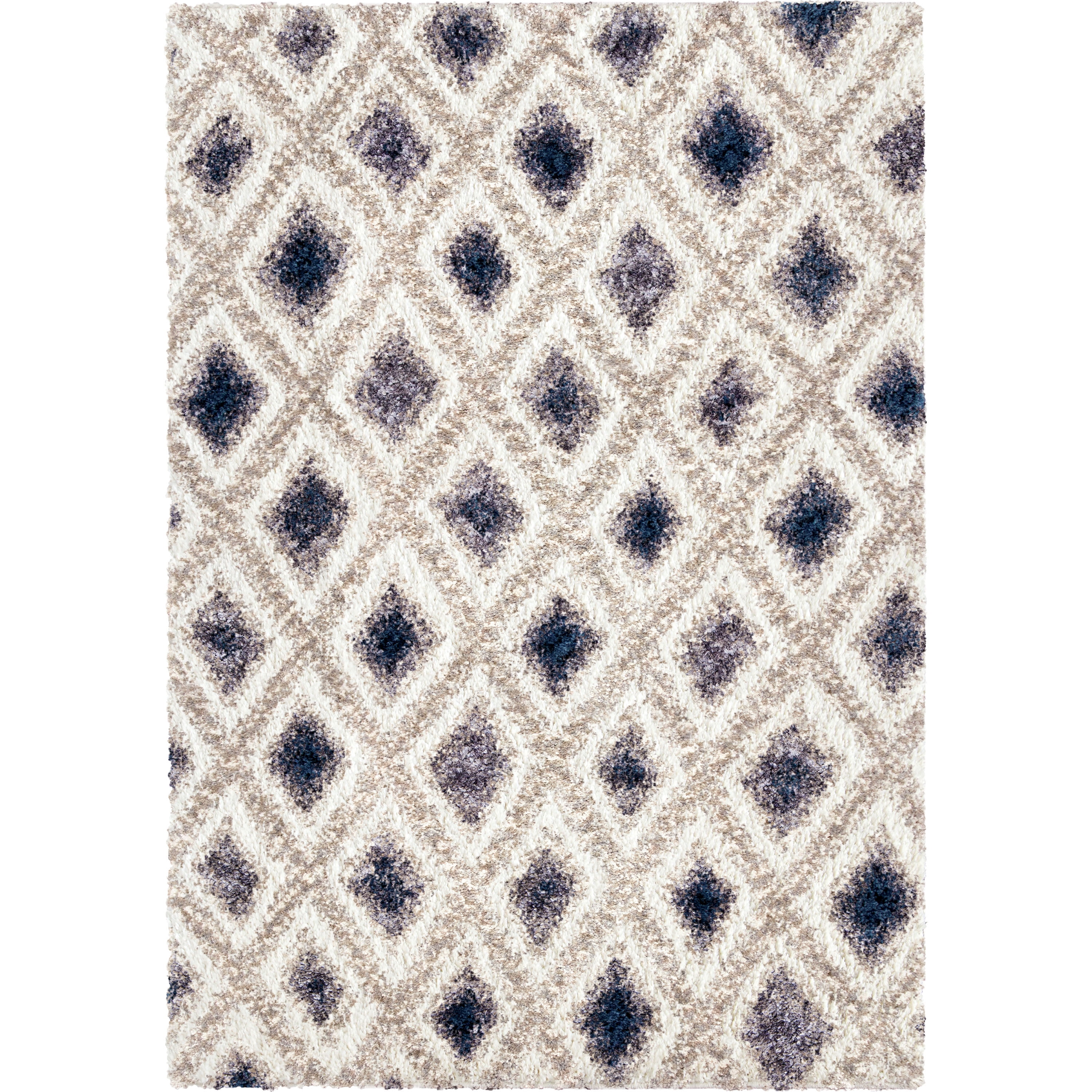 Orian Luxe 53 X 76 Taupe Geometric Diamond Area Rug - Orian Rugs ...