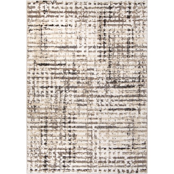 Orian Network 7'8" X 10'10" Tan Abstract Area Rug - Walmart.com