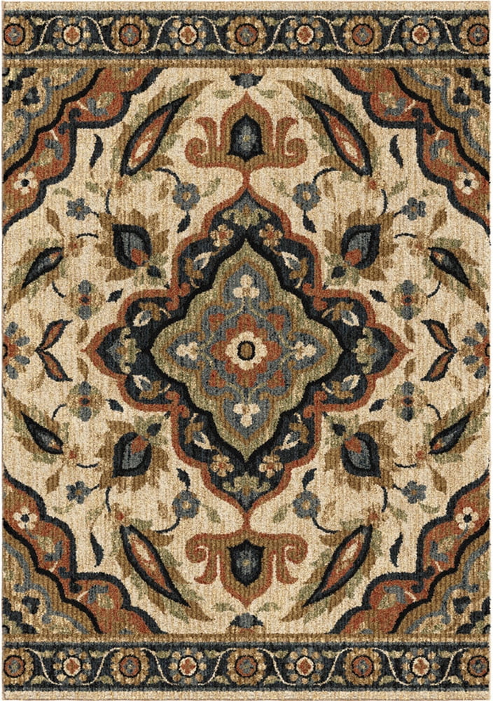 Orian Next Generation Area Rug 4409 High Pile Multi Petals Paisley ...