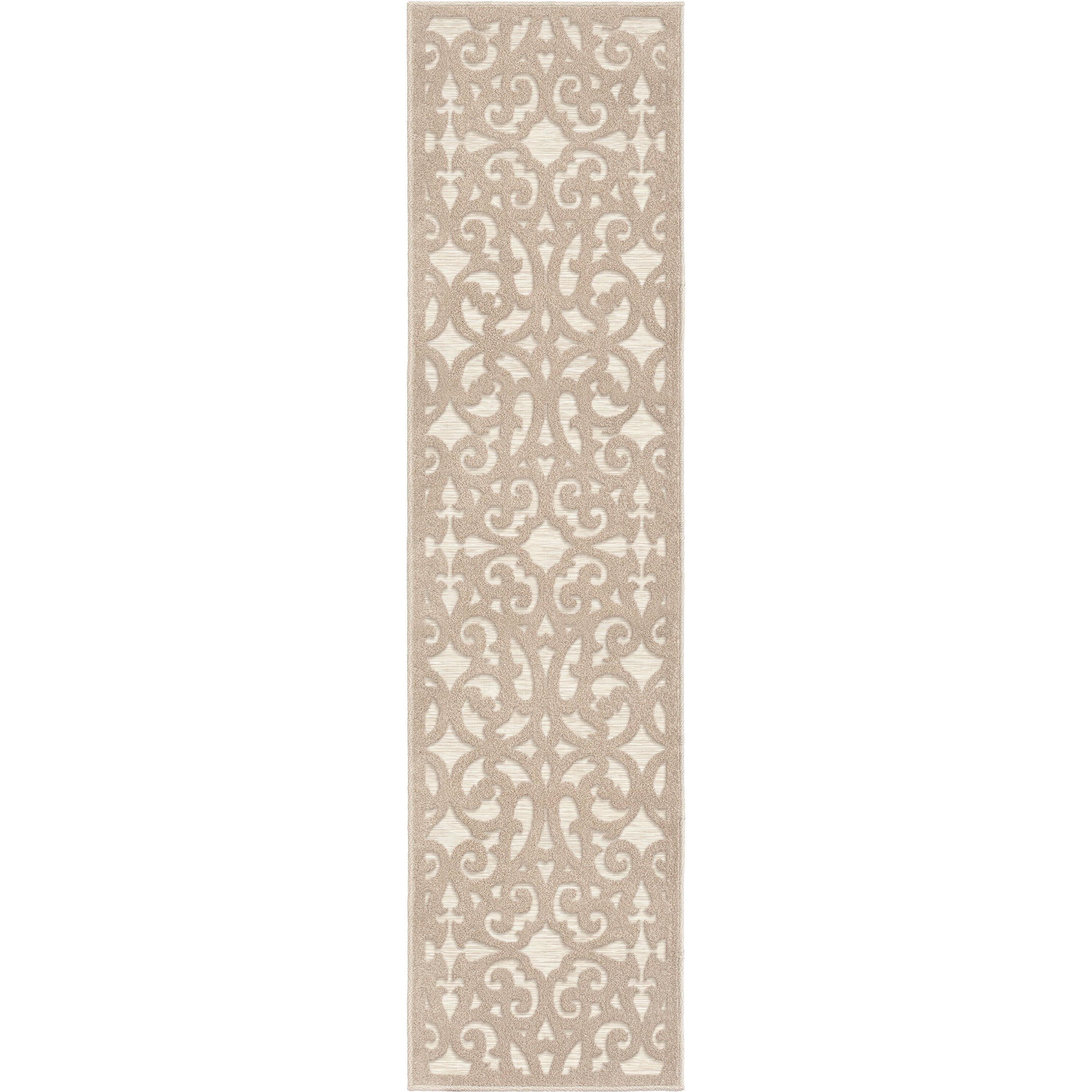 Orian Rugs Boucle Seaborn Indoor- Outdoor, Floral, Area Rug, Driftwood ...