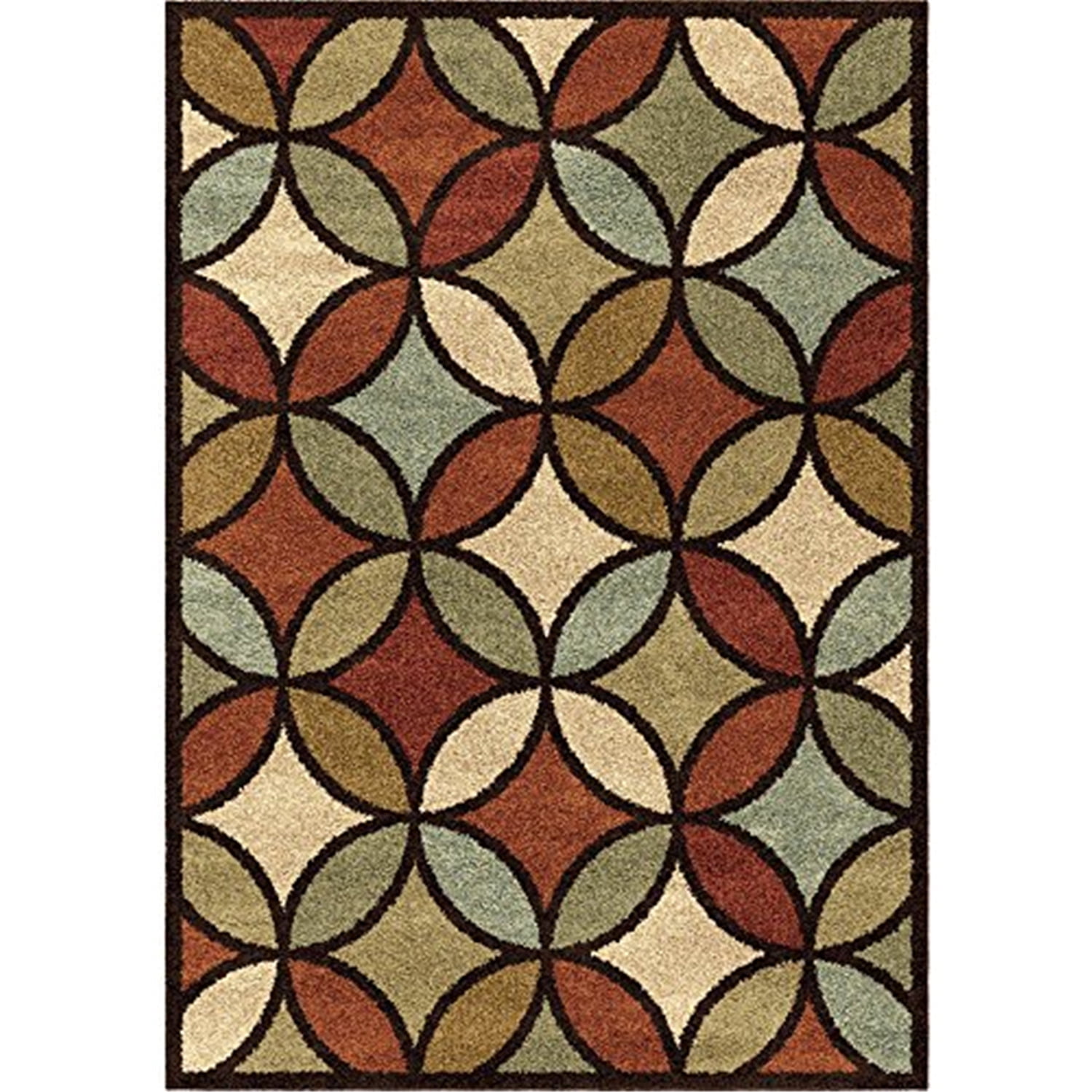 Orian Rugs Geometric Trellis Funhouse Multi Area Rug (7'10" x 10'10 ...