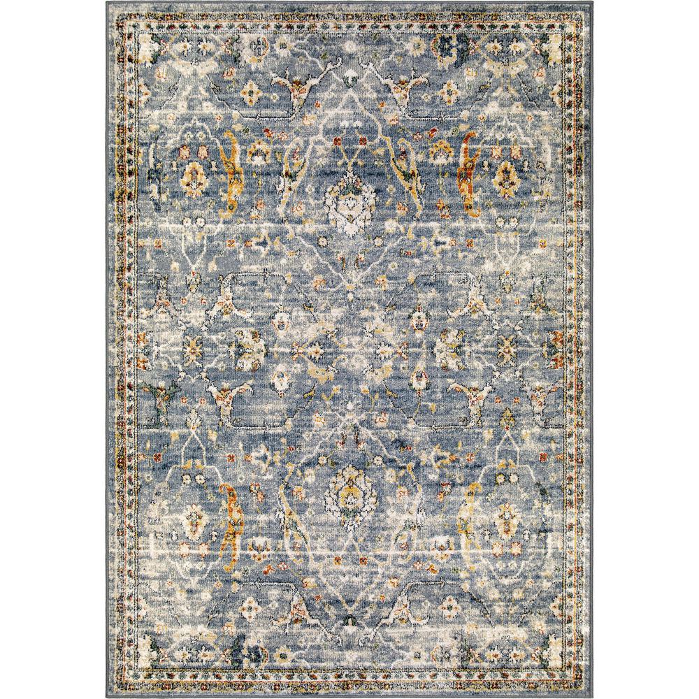 Orian Rugs Imperial Ankara Field Distressed Blue (7'10"x10'10 ...