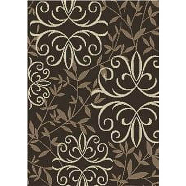 Orian Rugs Iron Fleur Chocolate Accent Rug, 31 In. X 45 In. - Walmart.com
