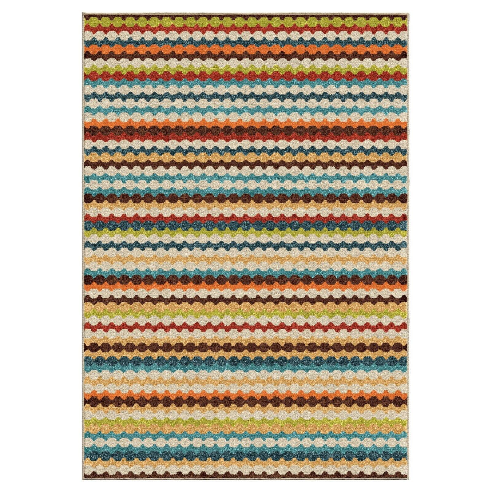 Orian Rugs Knik Knak Striped Indoor/Outdoor Area Rug - Walmart.com
