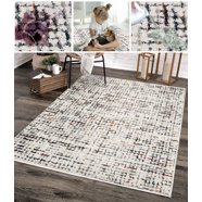 Orian Network 5'3" X 7'6" Tan Abstract Area Rug - Walmart.com