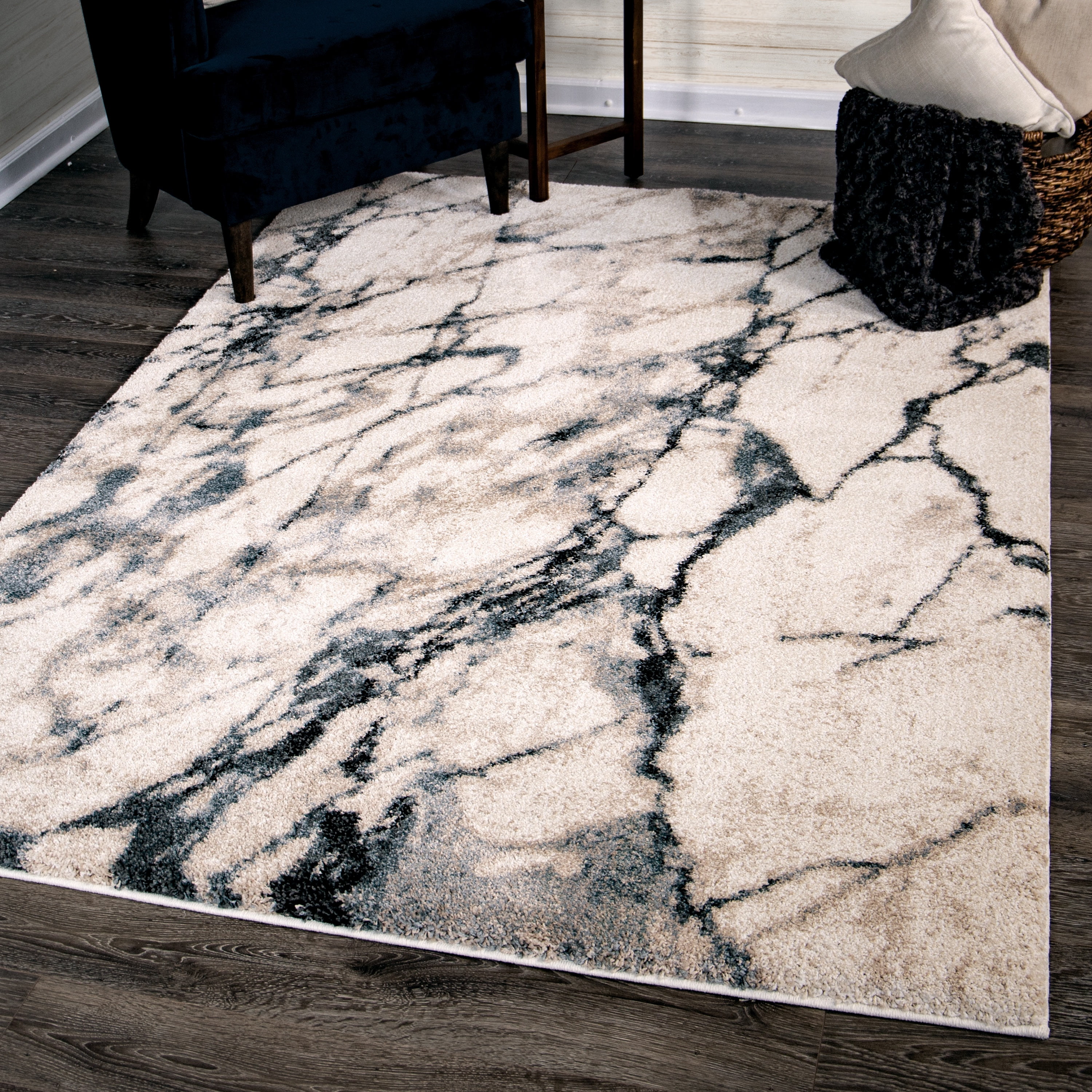 Orian Rugs Portland Cristalita Muted Blue Area Rug - Walmart.com