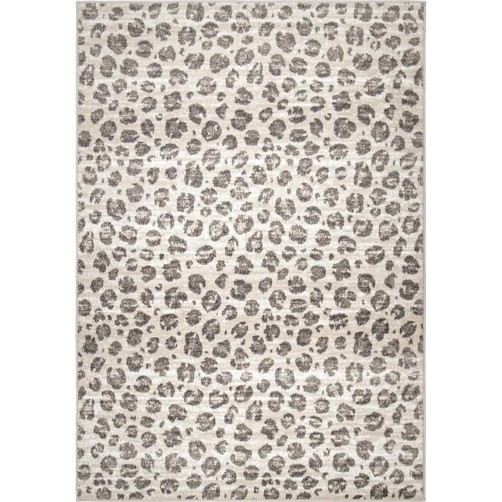 Orian Rugs Skins Snow Leopard Grey (6'7" x 9'6") - Walmart.com