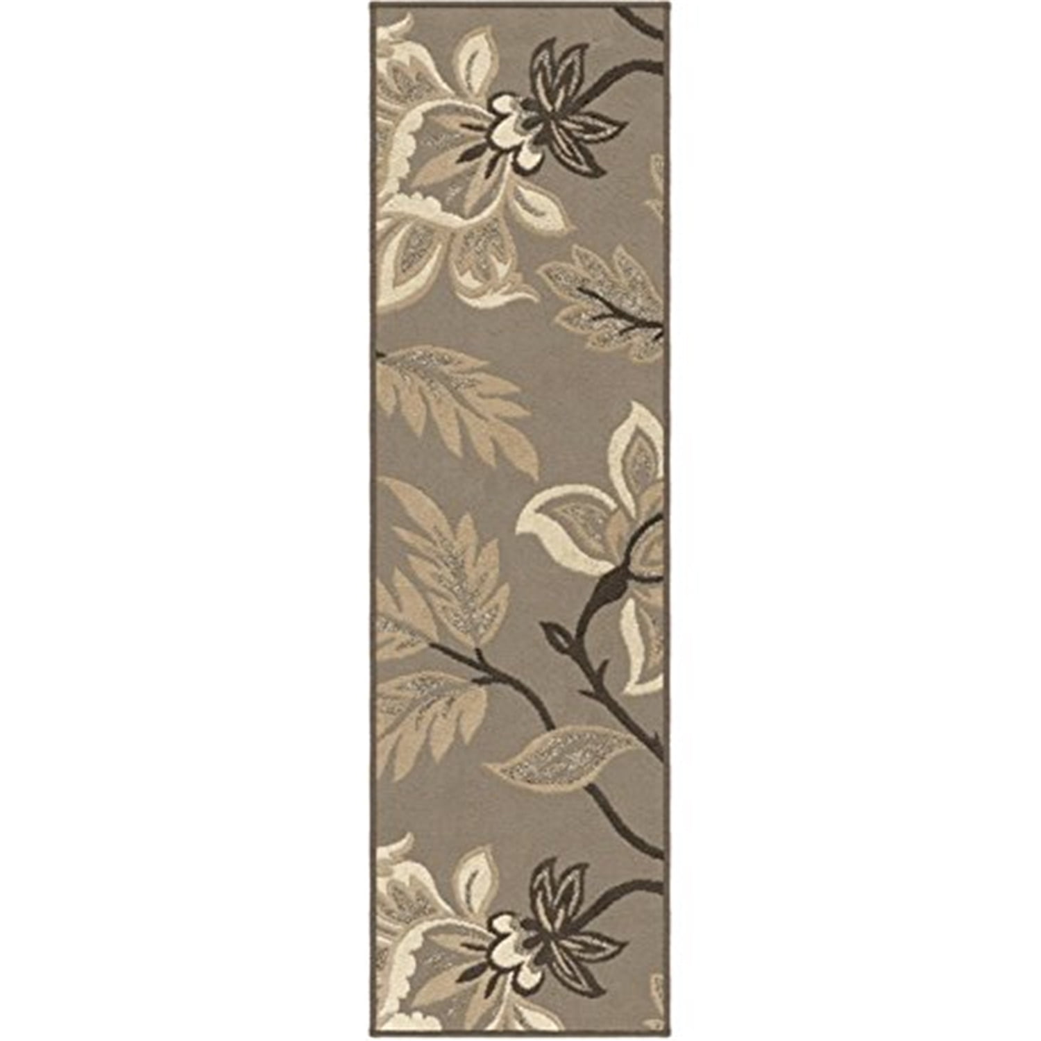 Orian Rugs Trendy Colors Floral Lily Grey Runner (2'3" x 8') - Walmart.com