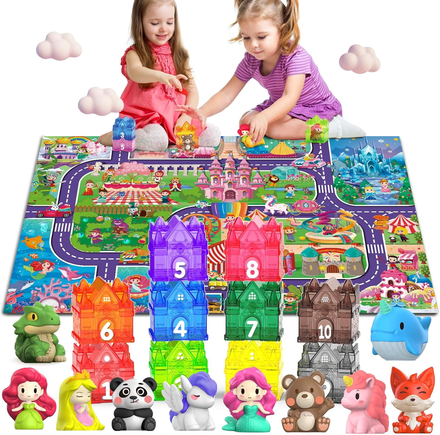 Oriate Learning Toys & Kids Dream Mat Princess Castle Parent-Kid ...