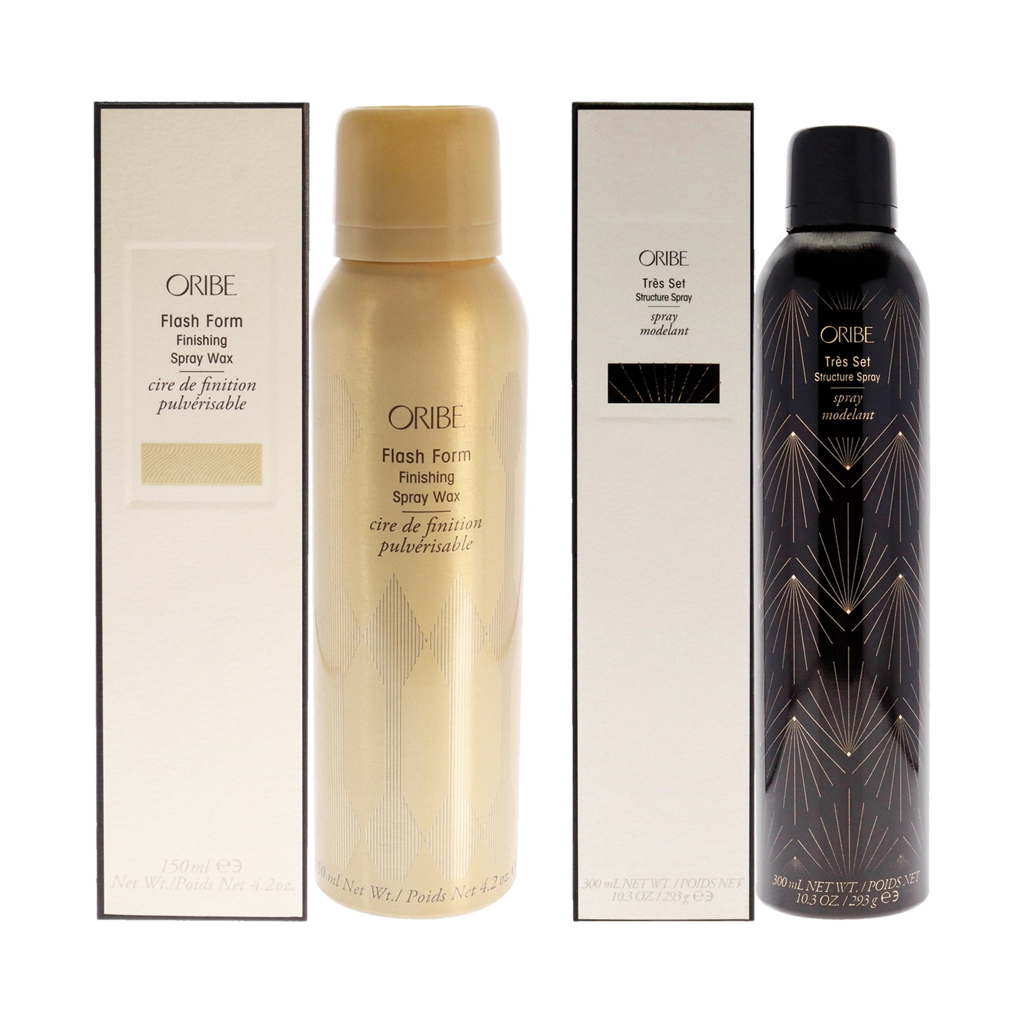 Oribe Flash Form Finishing Spray Wax and Tres Set Structure Spray 2 Pc ...