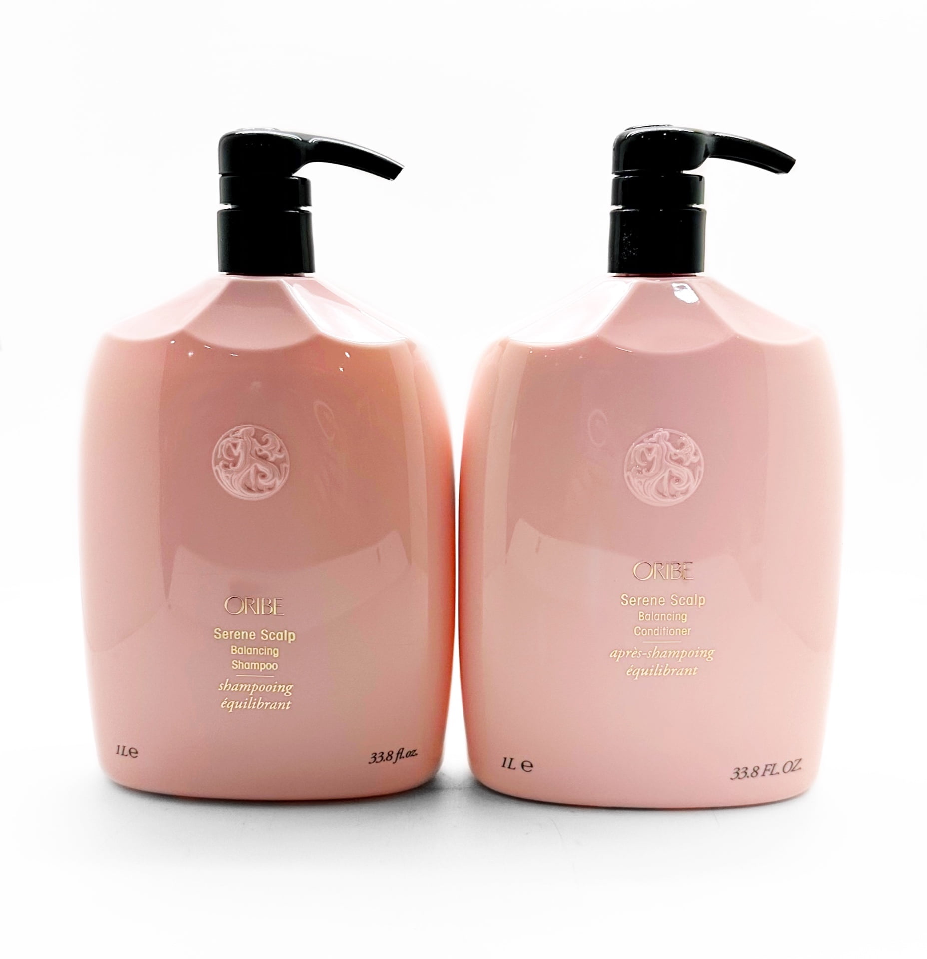 Oribe Serene Scalp Anti-Dandruff Treatment: Shampoo & Conditioner Liter ...