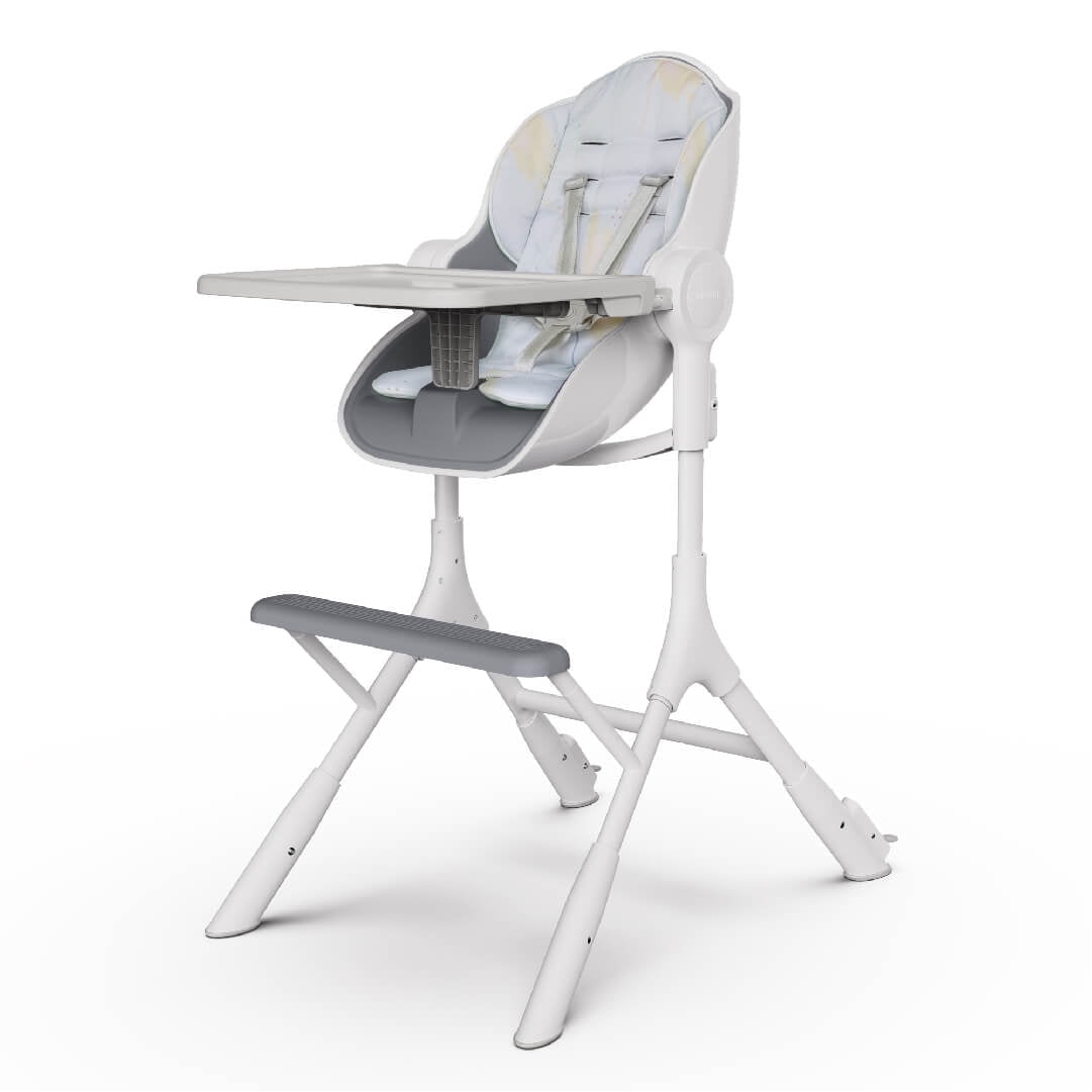 Oribel Cocoon Z High Chair, 5 Adjustable Heights, Fabric, with Lounger ...