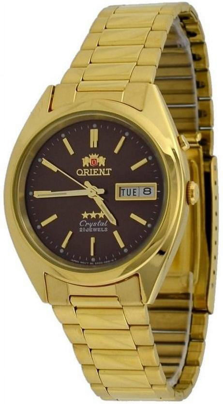 Orient 3 Star Watch FAB00004T9 - Plated Stainless Steel Unisex ...