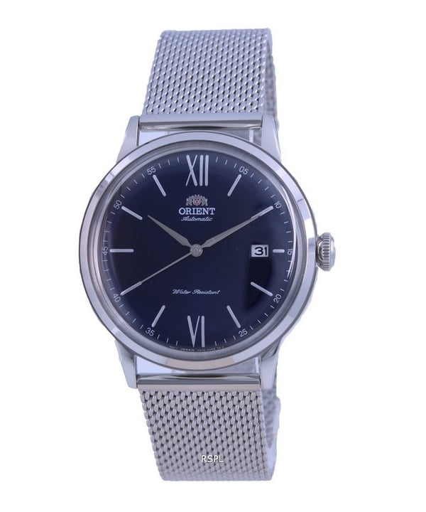 Orient Automatic Blue Dial Stainless Steel Mesh Men's Watch RA ...
