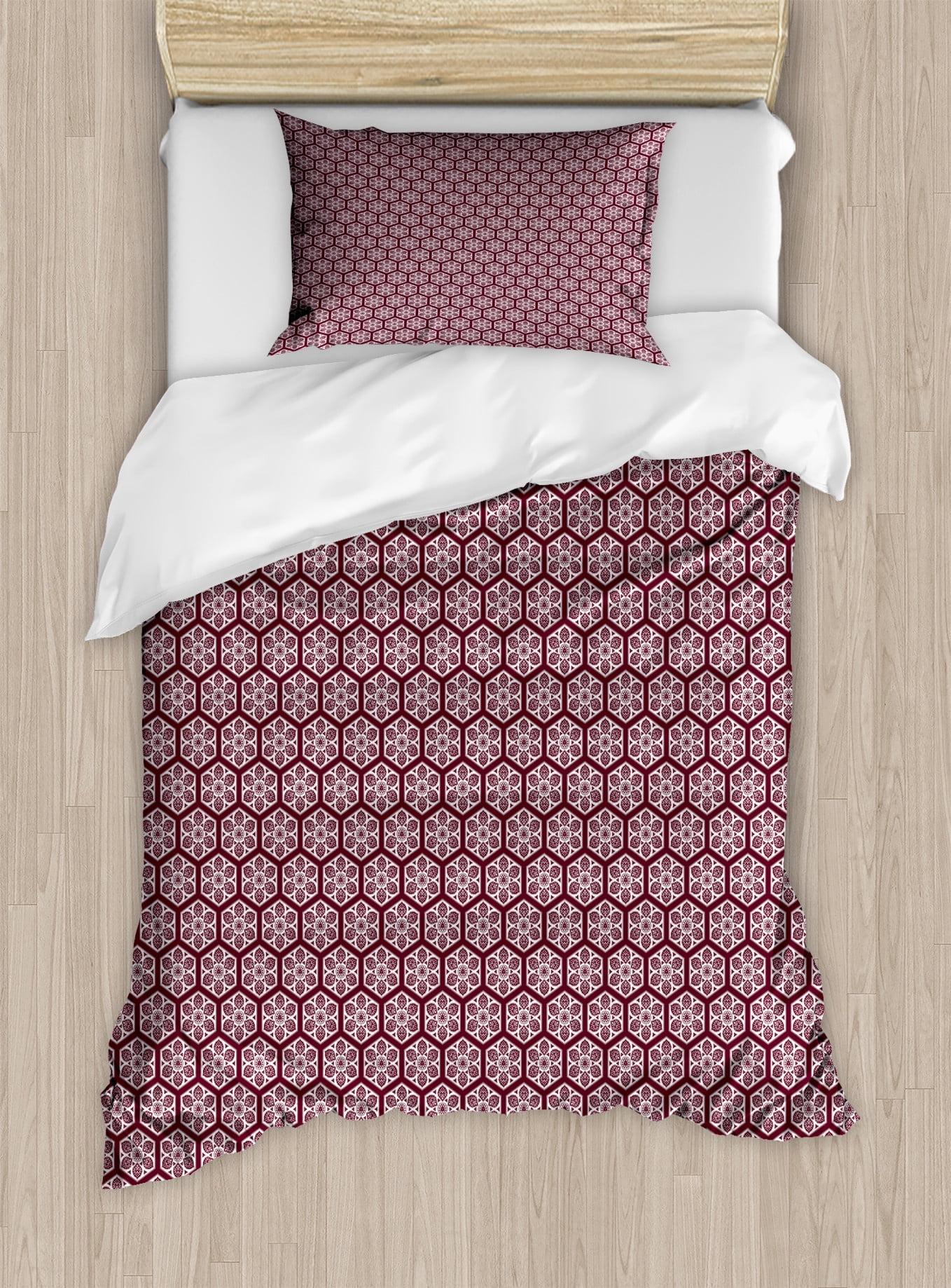 Orient Duvet Cover Set, Boho Middle Eastern Mandala Geometric Moroccan ...
