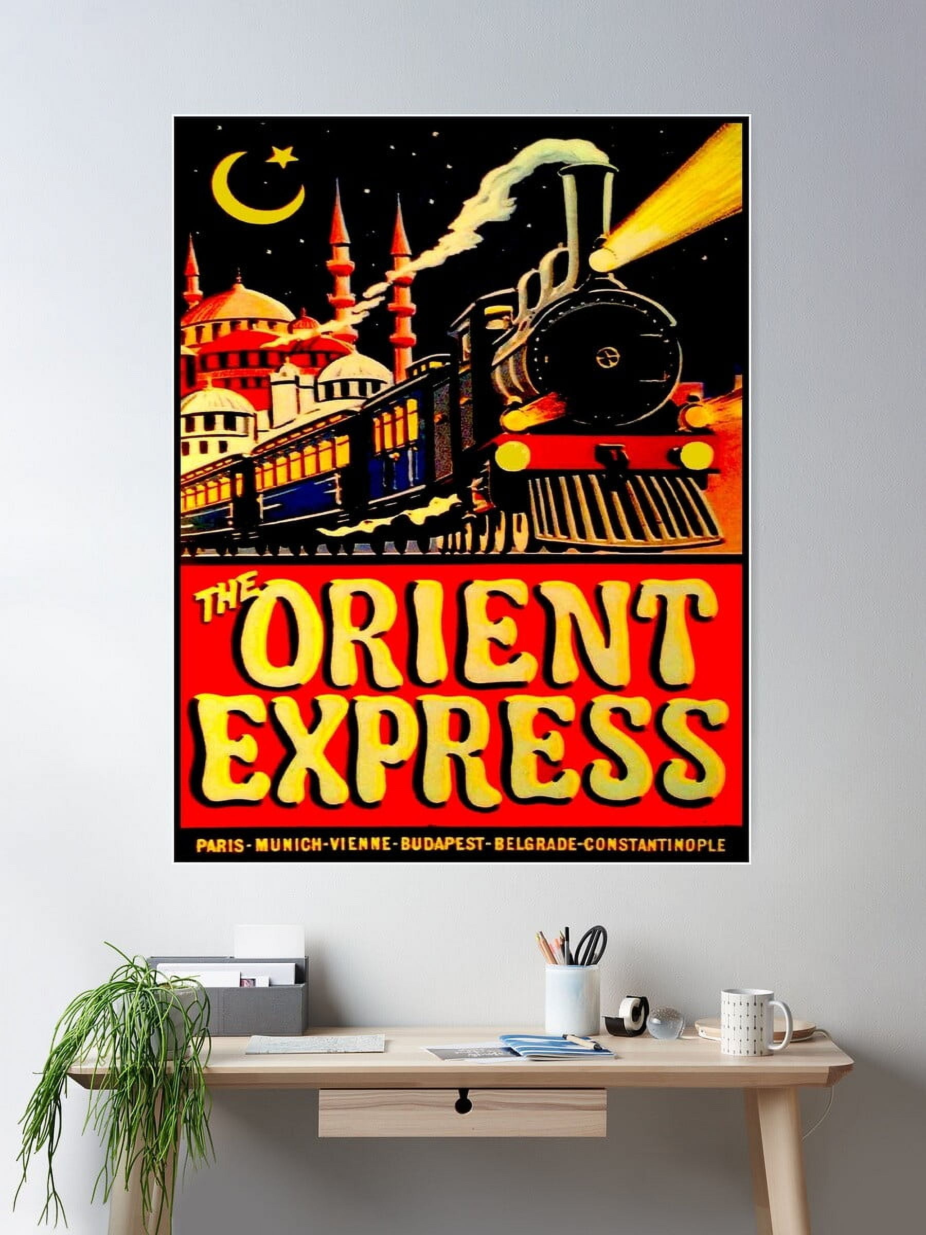 Orient Express: Vintage 1936 Passenger Train Advertising Print Poster ...
