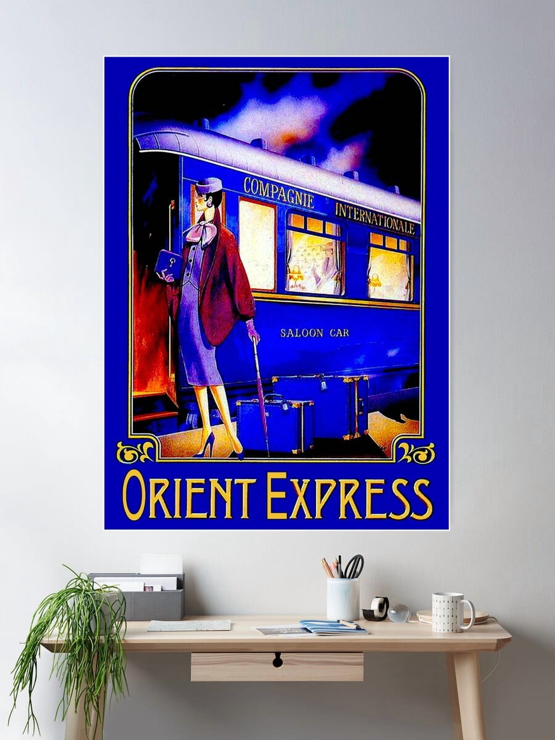 Orient Express: Vintage Train Passenger Travel Print Poster Wall Art ...